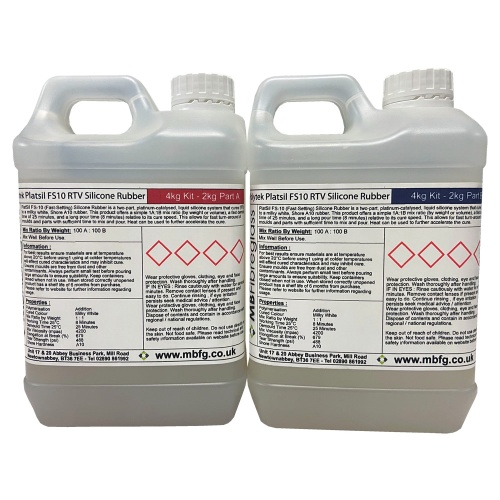 Polytek Platsil FS10 RTV Addition Cure Silicone Rubber Shore A10 - mbfg ...