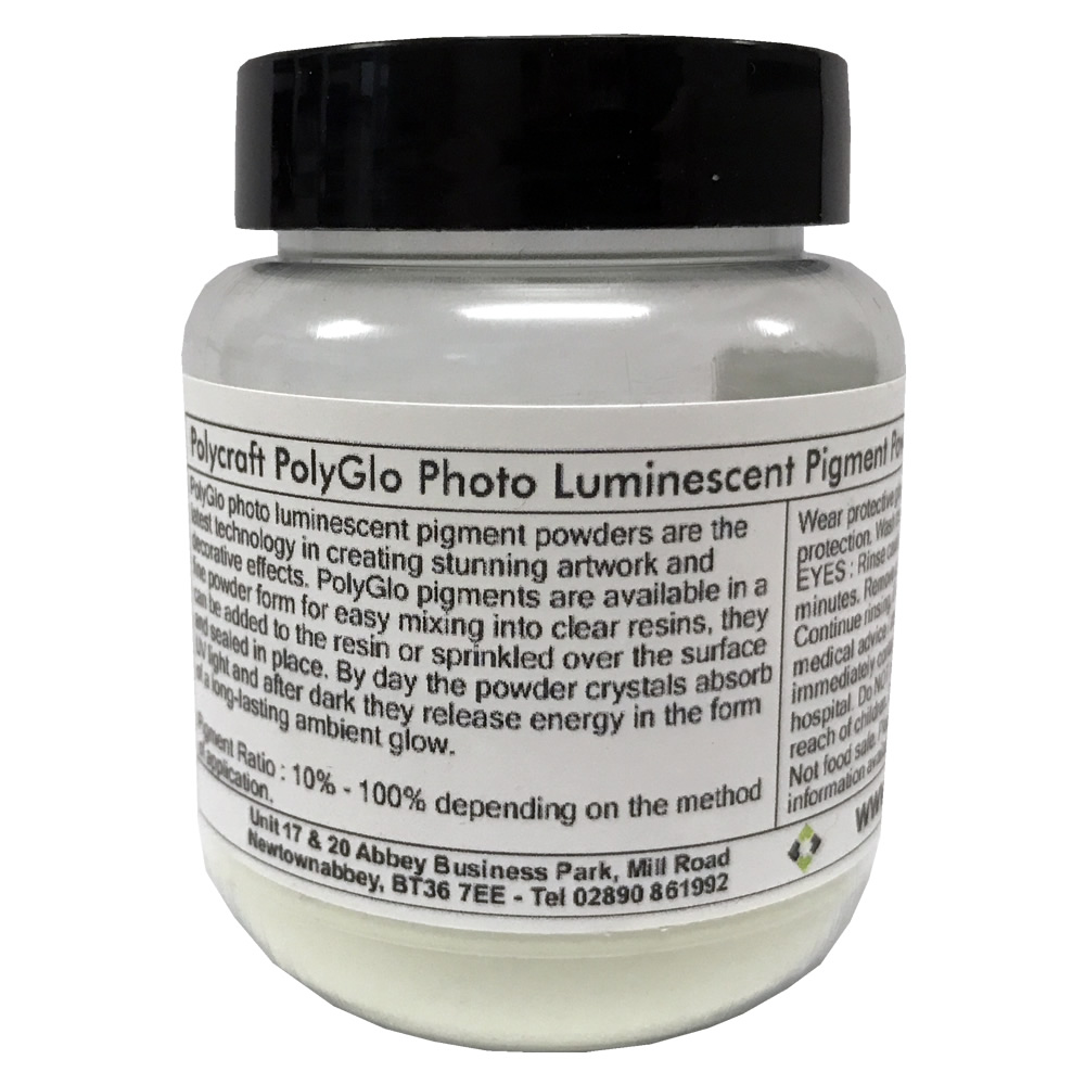 Polycraft PolyGlo Photo Luminescent Pigment Powder - Aqua