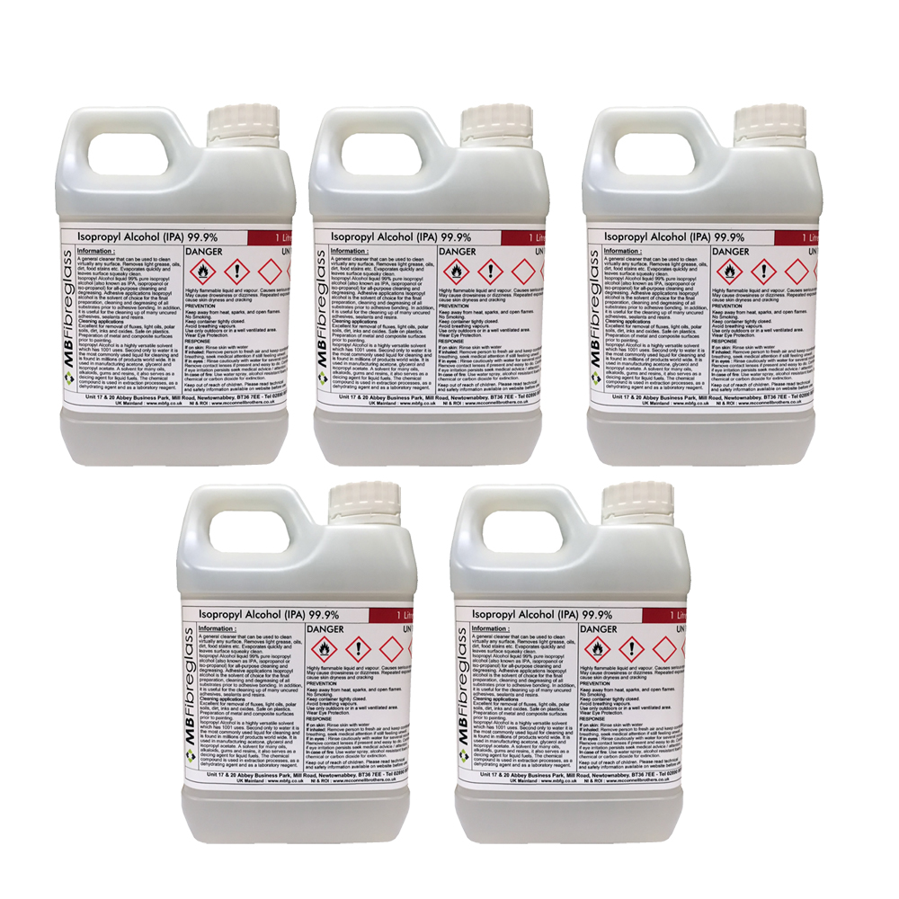 Isopropyl Alcohol (IPA) 99.9% - 5 Litre - mbfg.co.uk