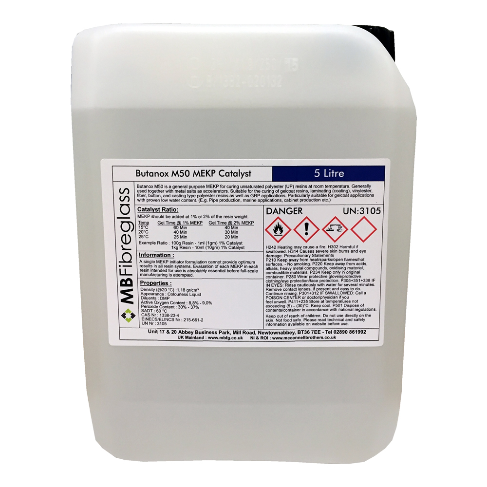 Butanox M50 Catalyst (MEKP) - 5kg