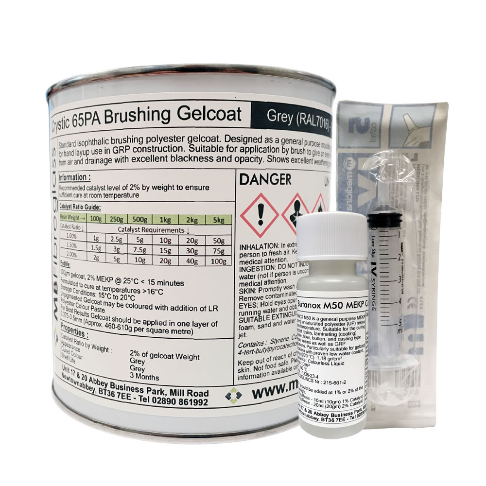 Crystic 65PA Grey RAL7016 Brush Gelcoat (Inc Catalyst)