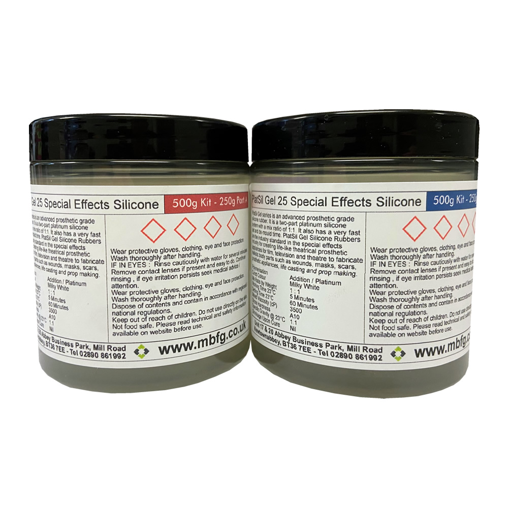 PlatSil Gel 25 Special Effects Prosthetic Skin Safe Silicone Rubber
