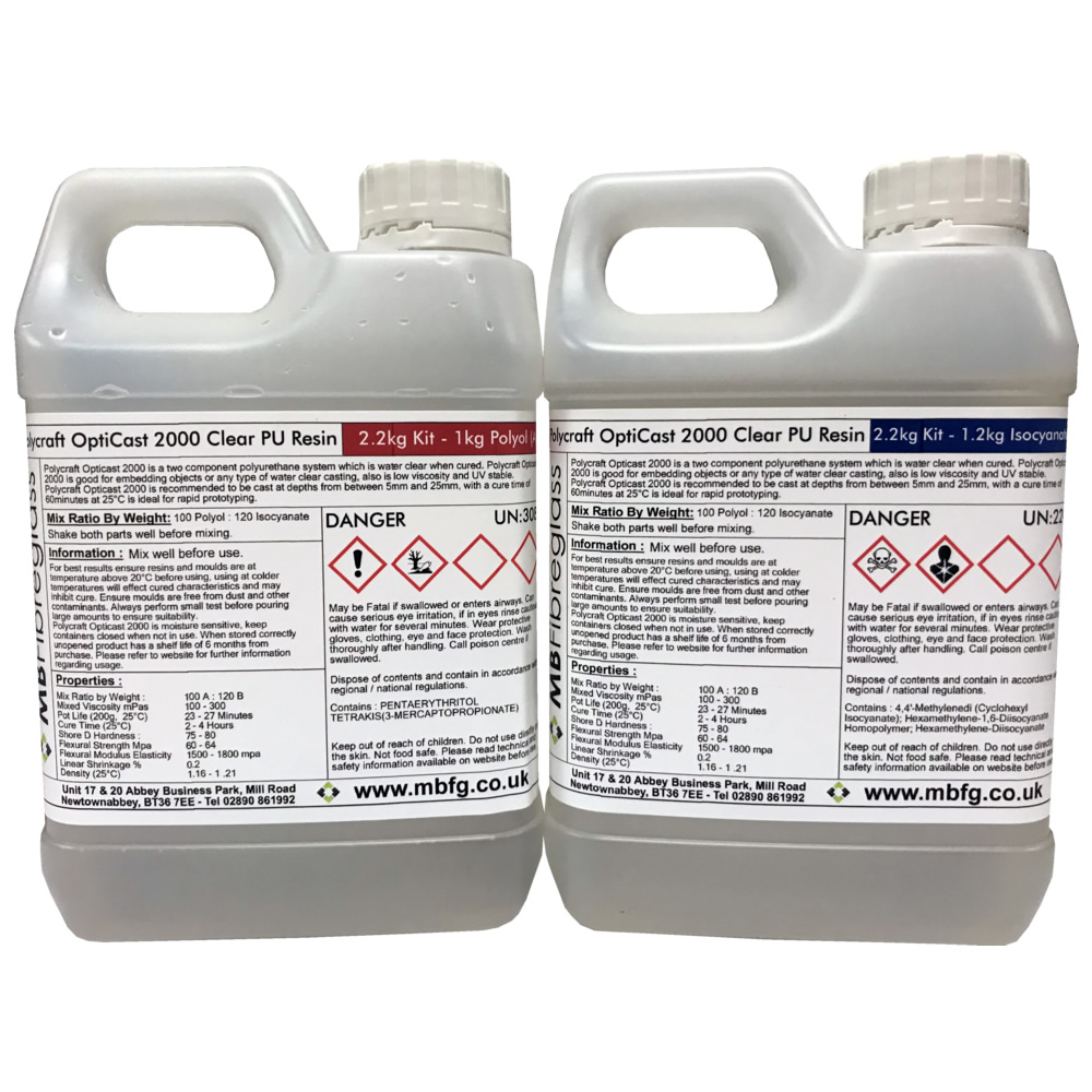 Polycraft OptiCast 2000 Water Clear Polyurethane Casting Resin