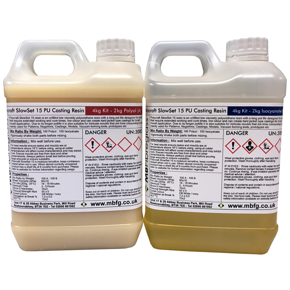Polycraft SlowSet 15 Paintable Polyurethane Liquid Plastic Casting Resin