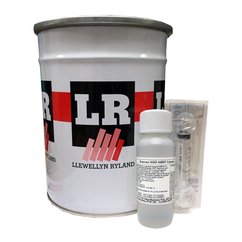 Llewellyn Ryland Deep Grey Polyester Brushing Flowcoat / Topcoat - 5kg